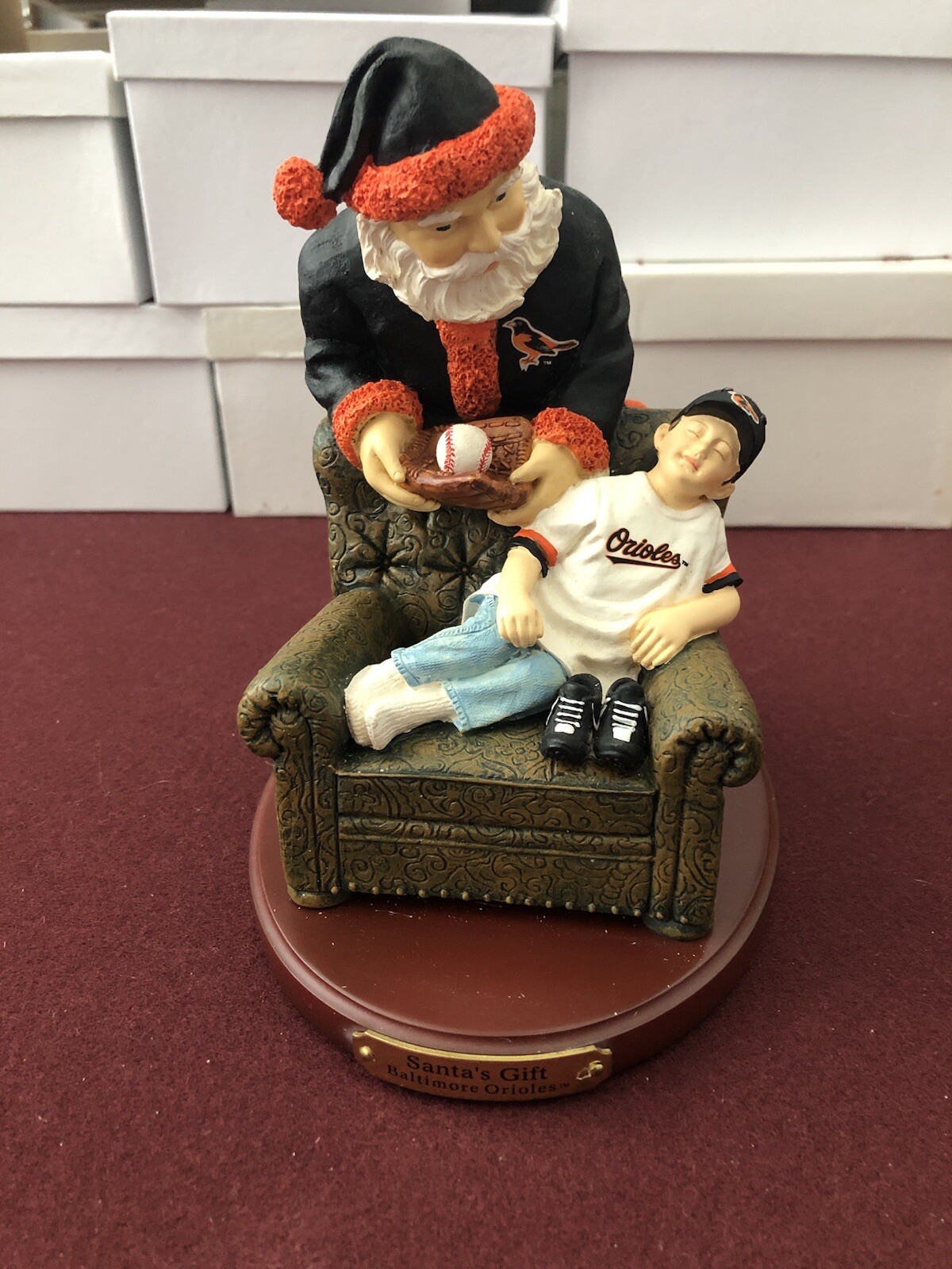 Santa's Gift Baltimore Orioles Figurine by The Memory Company | eBay