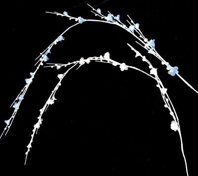 2 Floral Wire Garland Wraps Wedding Table Runner, Bridal Arch Decor ...