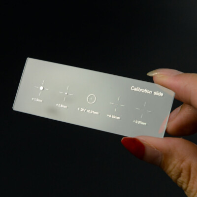 0.01mm Advanced Calibration Slide with 5 Patterns for Microscope Stage ...