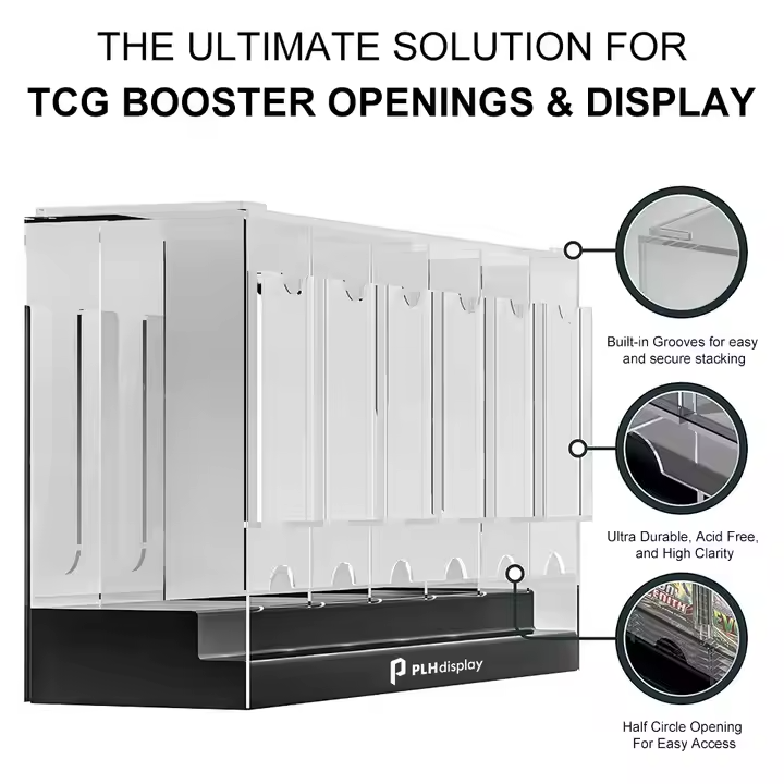 Acrylic Booster Pack Dispenser for TCG Packs (6 Slot) Thick Acrylic ...