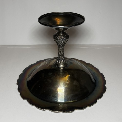 NEW Vintage Oneida Du Maurier Compote Silver Plated Serving Dish Bowl ...