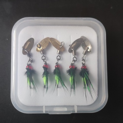 Lifelike Shape 5x Fly Hook Flies Insect Lures Bait Sequins for Topmouth ...