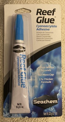 Seachem Reef Glue Cyanoacrylate Adhesive Gel for Gluing Coral Frags 20g ...