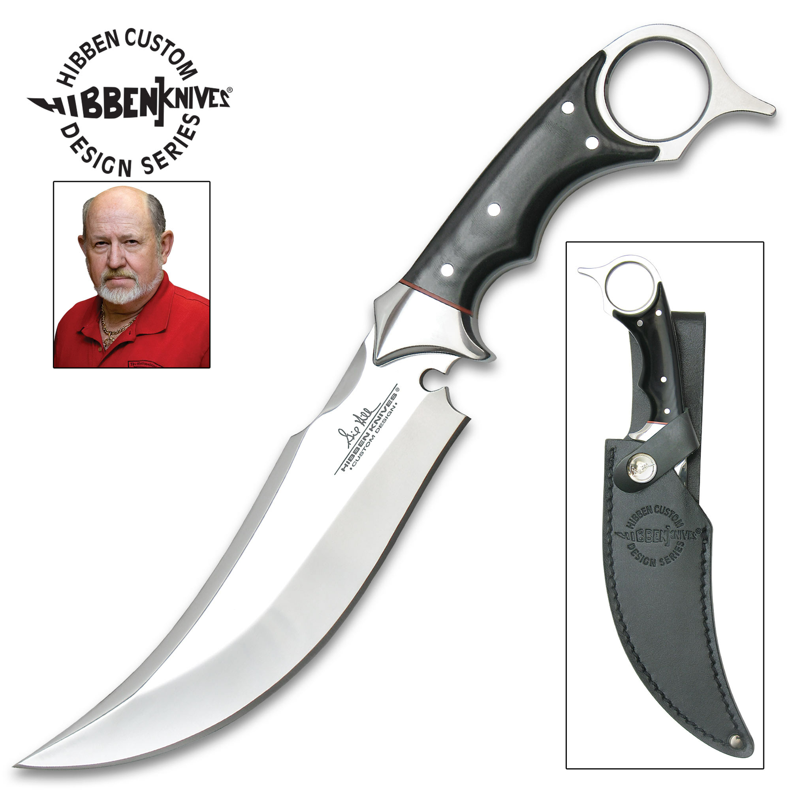 12" Gil Hibben Recurve Fixed Blade Karambit Knife with Sheath | eBay