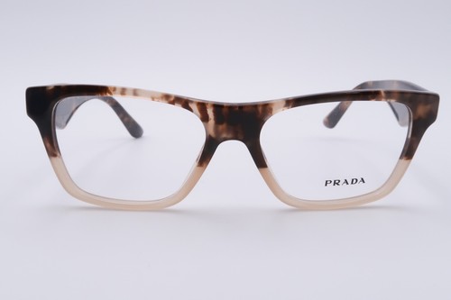 NOS Prada VPR 20Q Eyeglasses FRAMES ROZ-1O1 Tortoise 52[]16-140 Brown ...