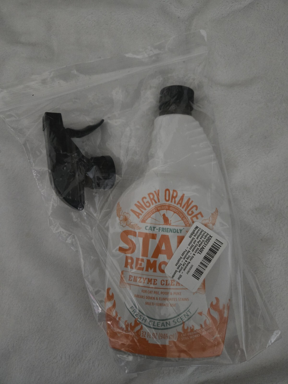 ANGRY ORANGE Stain & Odor Remover - 32oz Enzyme Pet Cleaner - Dog & Cat ...