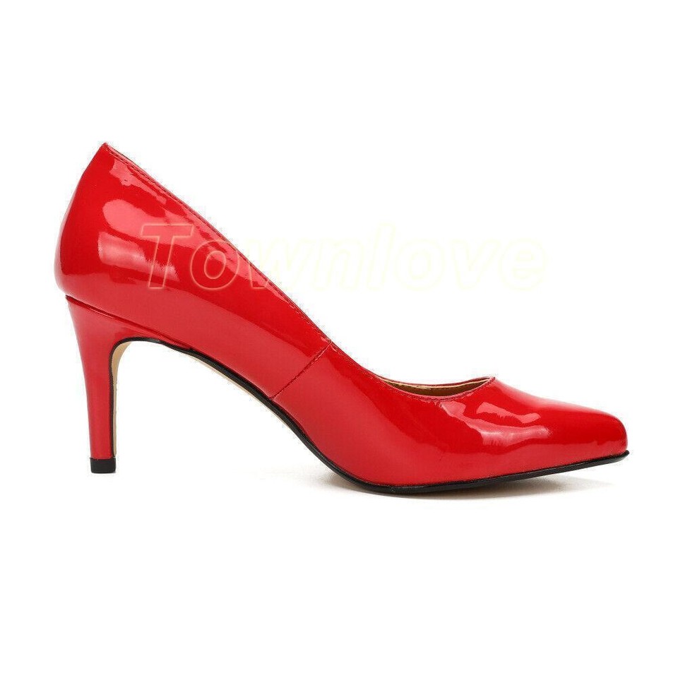 Men's High Heels Patent Leather Drag Queen Crossdresser Trans Shoes ...