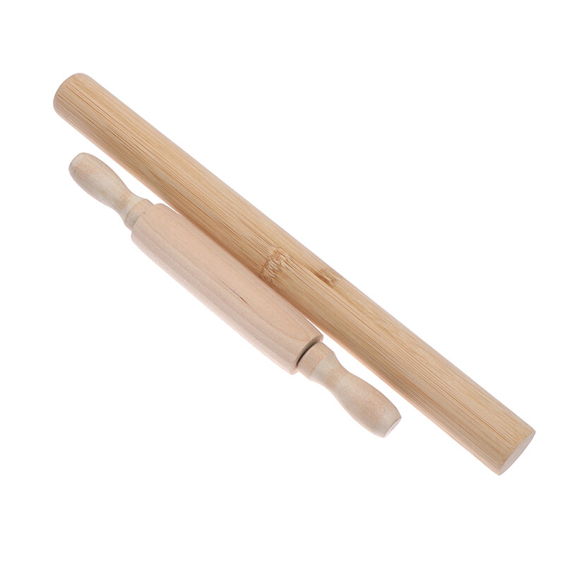 Rolling Pin Solid Wood Non stick Wooden Pressing Stick Baking Dough ...