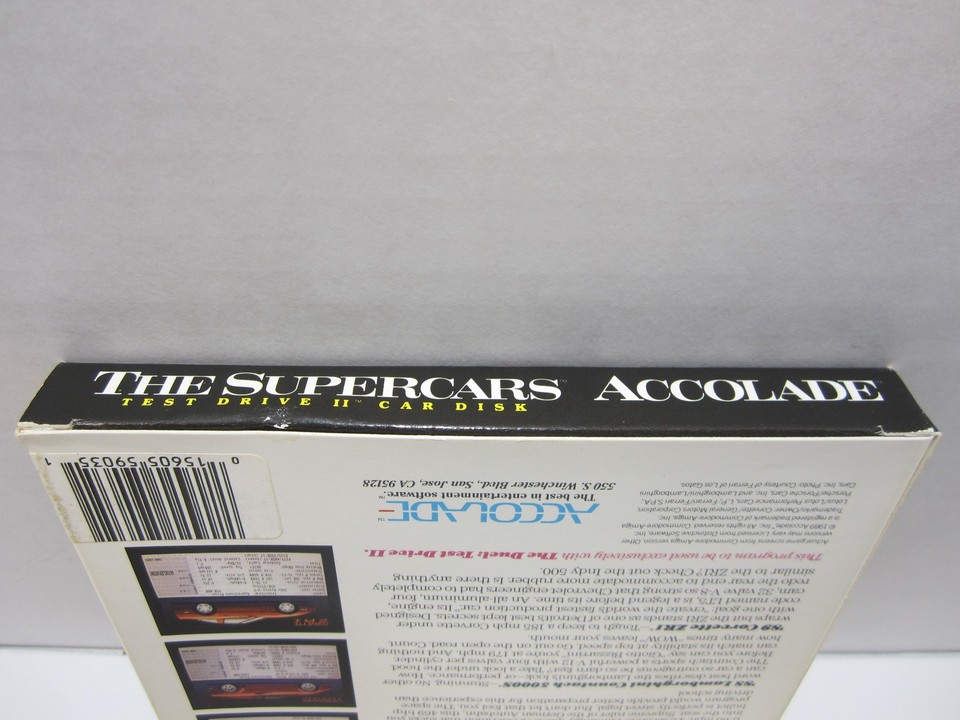 Test Drive II: The Supercars Video Game Commodore 64 Floppy Disk ...