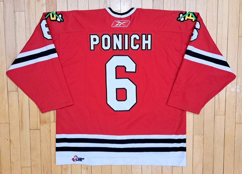 Reebok Brett Ponich WHL Portland Winterhawks Game Worn Jersey CHL 58 | eBay