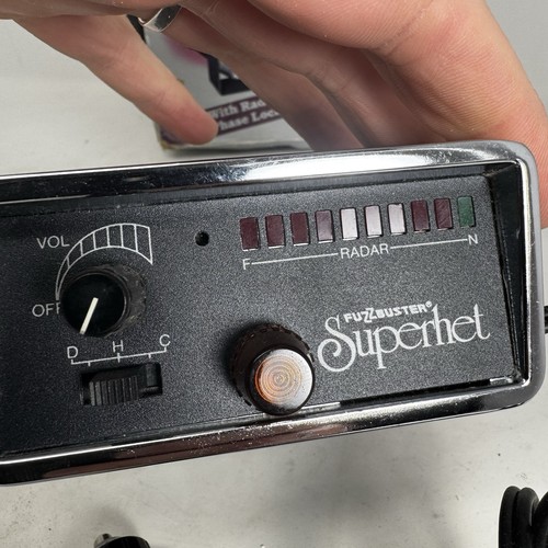 VTG 70s Electrolert Fuzzbuster II Radar Detector Original Box Complete ...