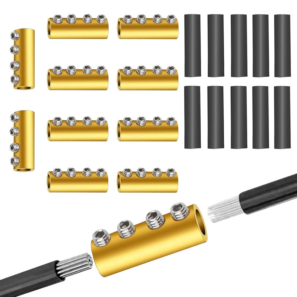 10Pc 6 AWG Wire Connectors, 80A Quick Terminal for Splicing and Wiring ...