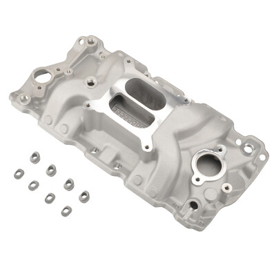 Dual Plane High Rise Intake Manifold for SBC Chevy V8 305 327 350 400 ...