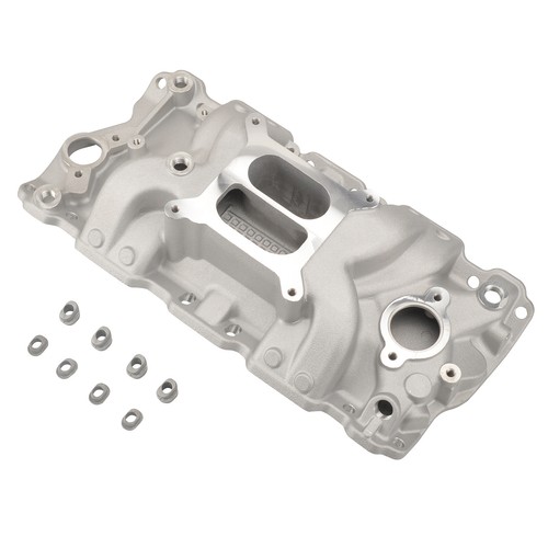 Dual Plane High Rise Intake Manifold for SBC Chevy V8 305 327 350 400 ...