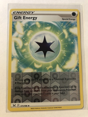 Pokemon Gift Energy 171/196 Rare Reverse Holo SWSH Pack Fresh! Lost ...