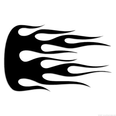 Fire Flames - Decal Sticker - Multiple Colors & Sizes - ebn7262 | eBay
