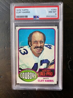 1976 Topps Cliff Harris PSA 8 NM-MT #260 Dallas Cowboys HOF 🔥🔥 | eBay