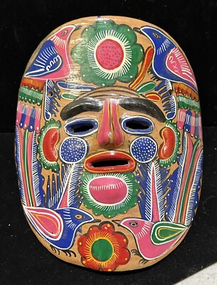 Hand Painted Clay Mask #618 | eBay