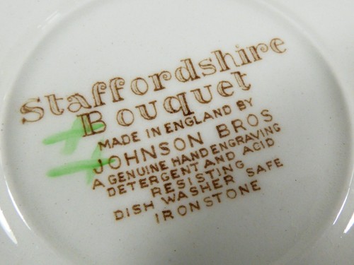 Johnson Brothers Staffordshire Bouquet floral pattern Tea Cup & Saucer ...