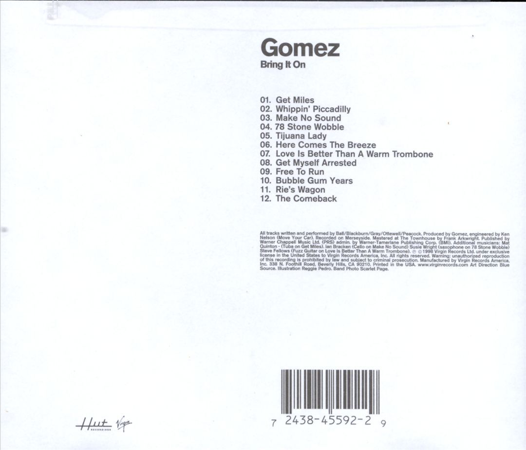 GOMEZ BRING IT ON NEW CD 724384559229| eBay