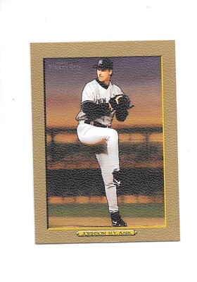 2006 Topps Turkey Red, Gold Randy Johnson Yankees #460 Baseball Cards ...