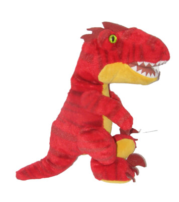 Build A Bear Red Raptor Dinosaur Plush Stuffed Animal 16" Used BAB 2019 ...