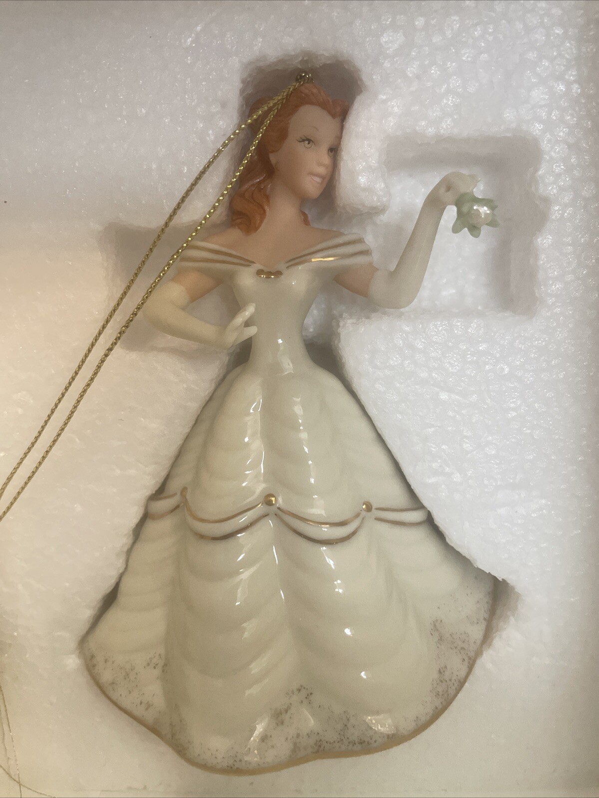 Lenox Disney Princess Christmas Belle Ornament Figurine Beauty Beast | eBay