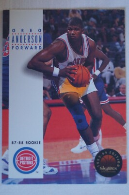 NBA Basketball Card Skybox 93-94 Edition Premium Rookie Pistons Greg ...