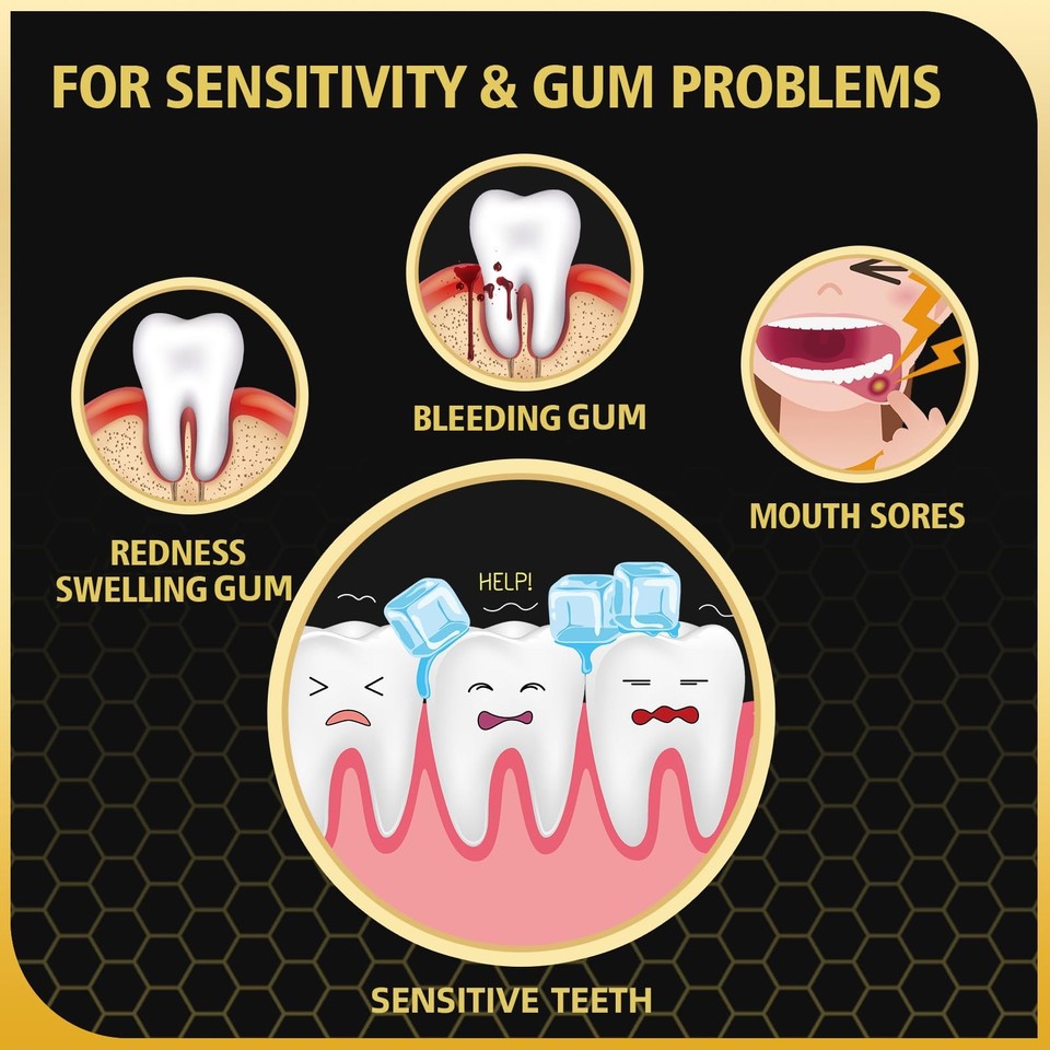 Bee Venom Toothpaste for Bleeding Gums, Gingivitis, Sensitive Teeth - 3 ...