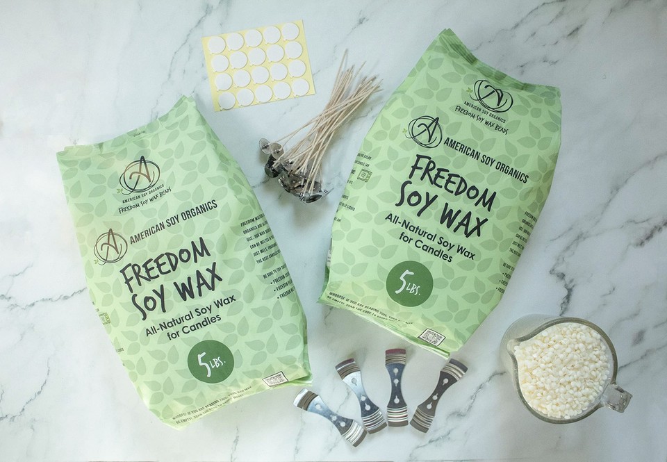 Microwavable Soy Wax Beads for Candle Making – Premium Soy Candle Kit ...