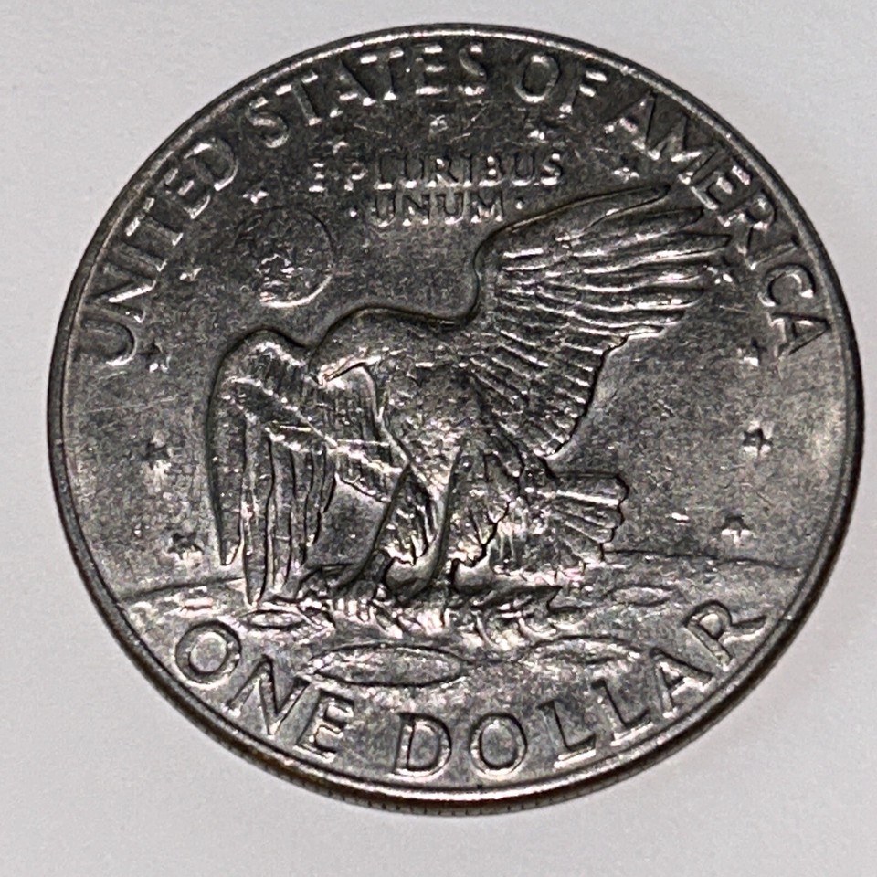 1977-D EISENHOWER LIBERTY ONE DOLLAR - 2 COIN SET Circulated Rare Moon ...