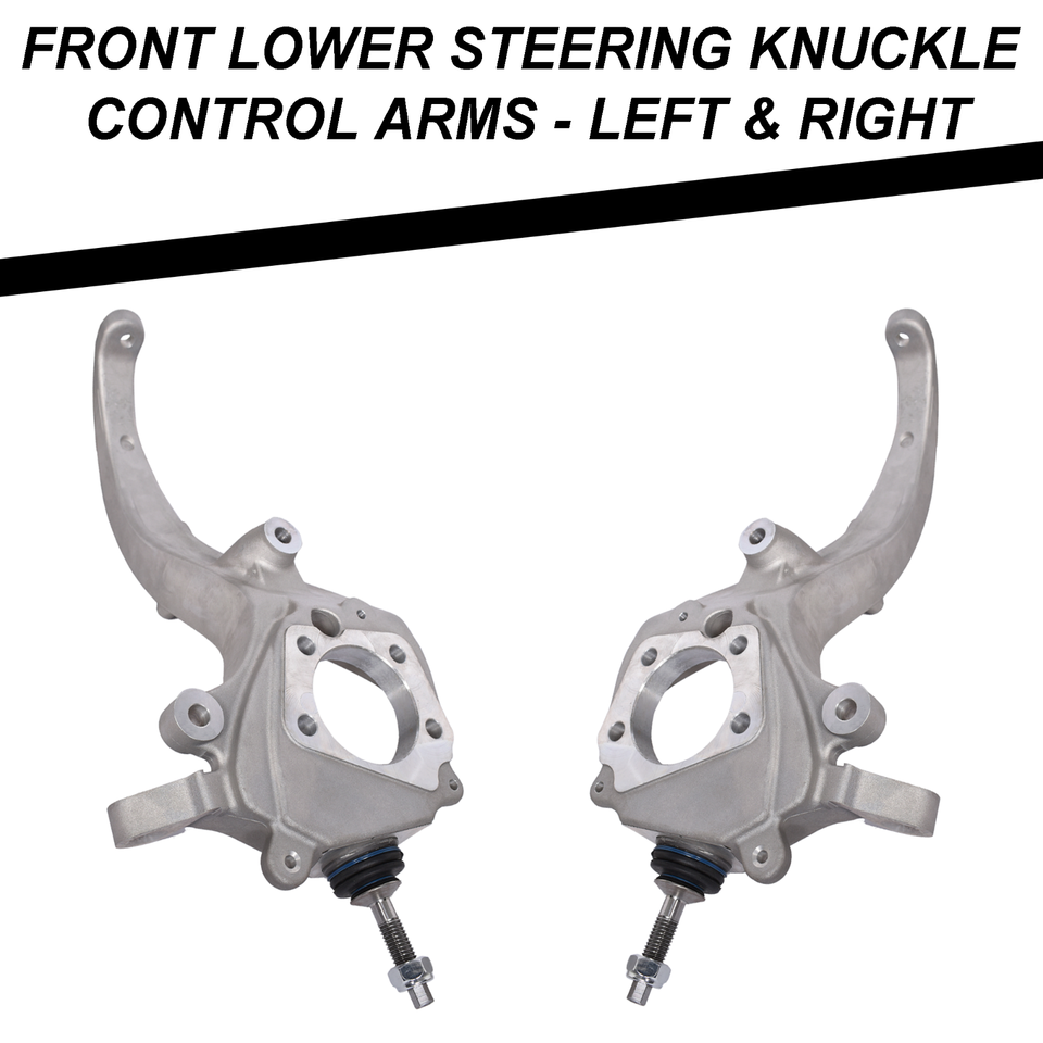Front Upper & Lower Control Arm Steering Knuckle w/ Ball Joints For ...