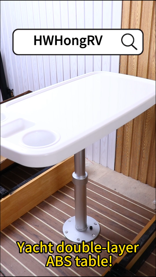 Removable Boat Table 34X18 in Pontoon Boat Table Marine RV ABS Table ...