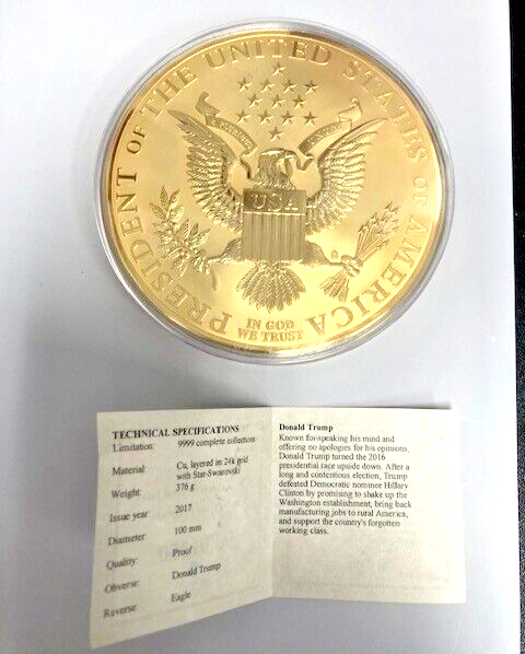 DONALD J TRUMP JUMBO COIN AMERICAN MINT "01250 | eBay