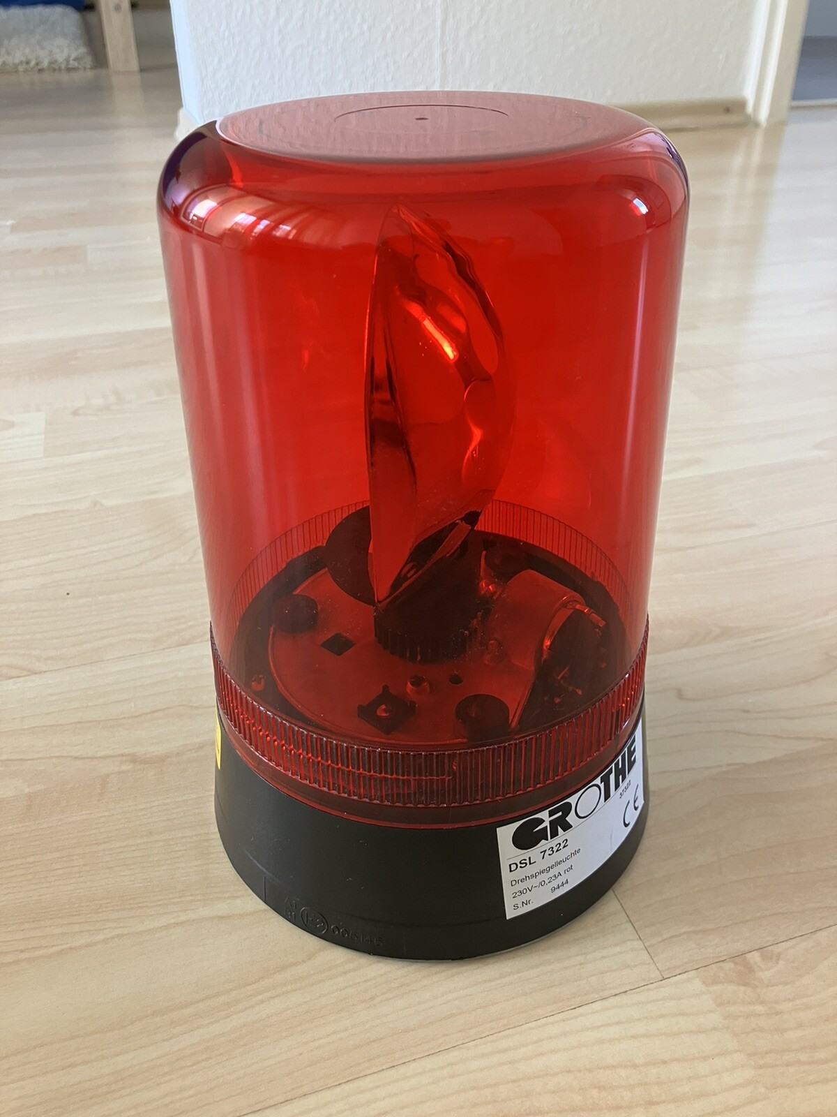 Grothe DSL 7322 Rundumleuchte Drehspiegelleuchte (230V/0,23A) rot ...