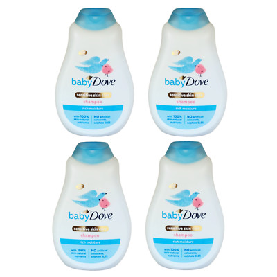 4 x Dove Baby Shampoo Sensitive Skin Care Rich Moisture 400ml - 13.52 ...