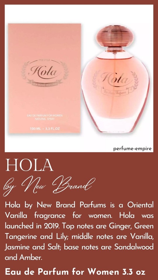 Hola by New Brand perfume for women EDP 3.3 / 3.4 oz New In Box | eBay