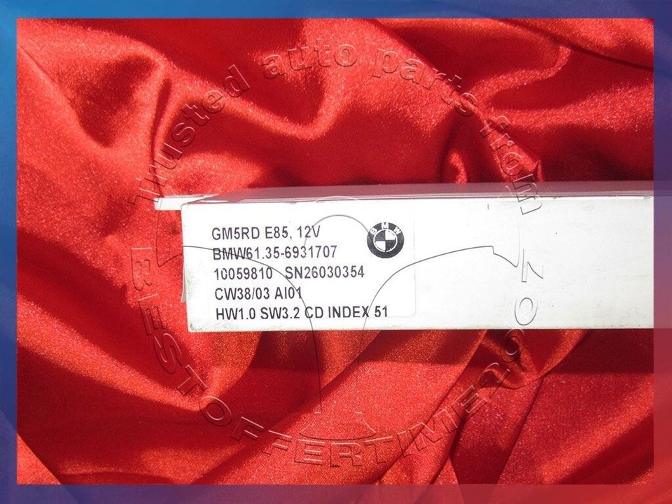 BMW E85 E86 Z4 series GM5 GM 5 BCM BODY CONTROL COMFORT BASIC MODULE ...