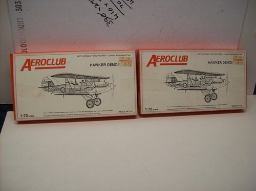 Vintage Aeroclub 1/72 scale Hawker Demon Model Kit X 2 OOP Boxed ...