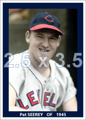 Pat Seerey - 1945 Cleveland Indians - choose a style - colorized print ...