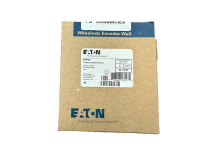 Eaton Wheelock STR-N Strobe Wall Red Clear Lens No Text (NEW IN BOX) | eBay