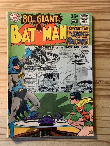 Batman #203 (1968) VG/FN 80 Page Giant "Secrets of the Batcave" Neal ...