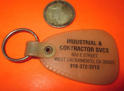 PLASTIC KEYCHAIN KEY TAG INDUSTRIAL & CONTRACTOR SVCS WEST SACRAMENTO ...