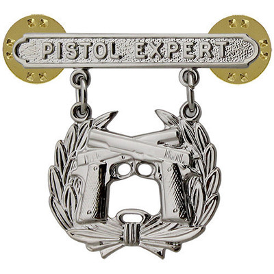 Vanguard USMC Marines PIstol Shooting Badge Expert, Sharpshooter ...