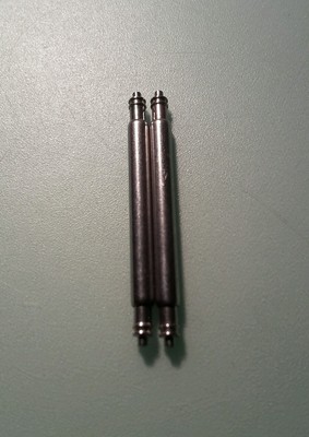 2x Fat Watch Spring Bars - Fat 2mm 22mm Long - For Leather or Bracelet ...