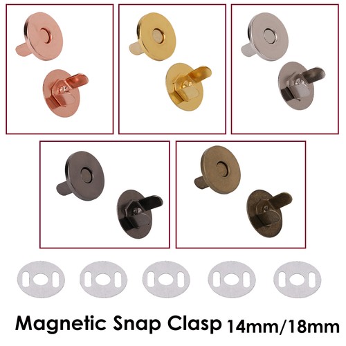 14/18mm Magnetic Snap Clasp Buttons DIY for Closures Handbags Clothing ...