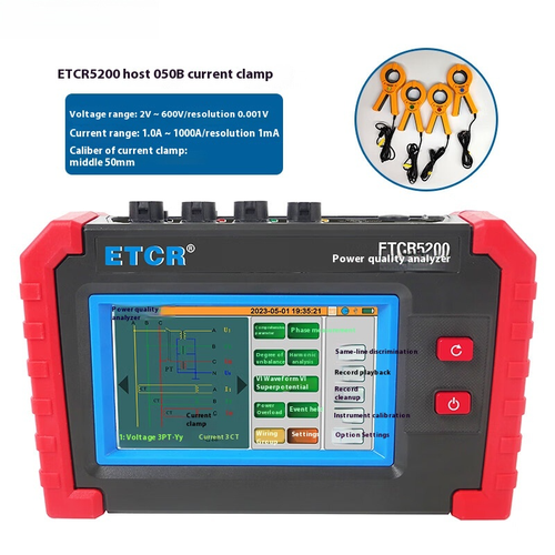 3 Phase Power Quality Analyzer Meter with Current Clamp 1.0A~1000A CT ...