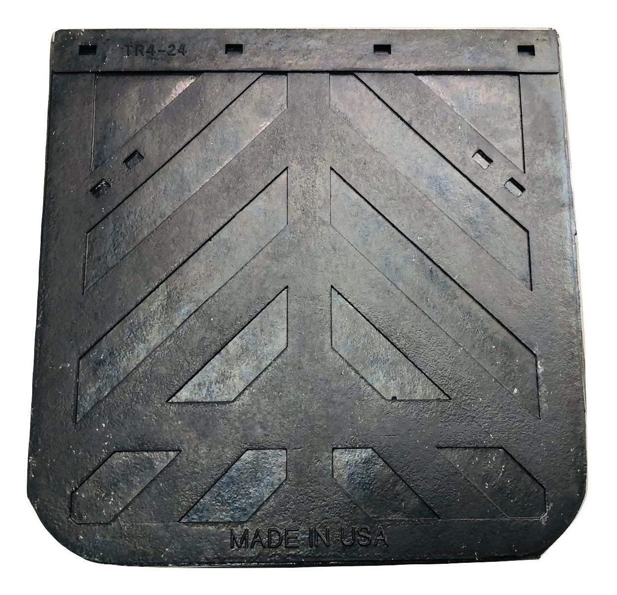 24X24R RUBBER MUD FLAP 1/4"X 24"X 24", CHEVRON STYLE BY GREAT LAKES GT ...