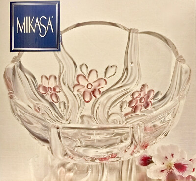Mikasa Bowl with Pink Frost Floral Dance Pattern Germany | eBay