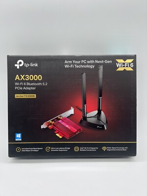 TP-Link WiFi 6 AX3000 PCIe WiFi Card+Bluetooth (Archer TX3000E) Up to ...